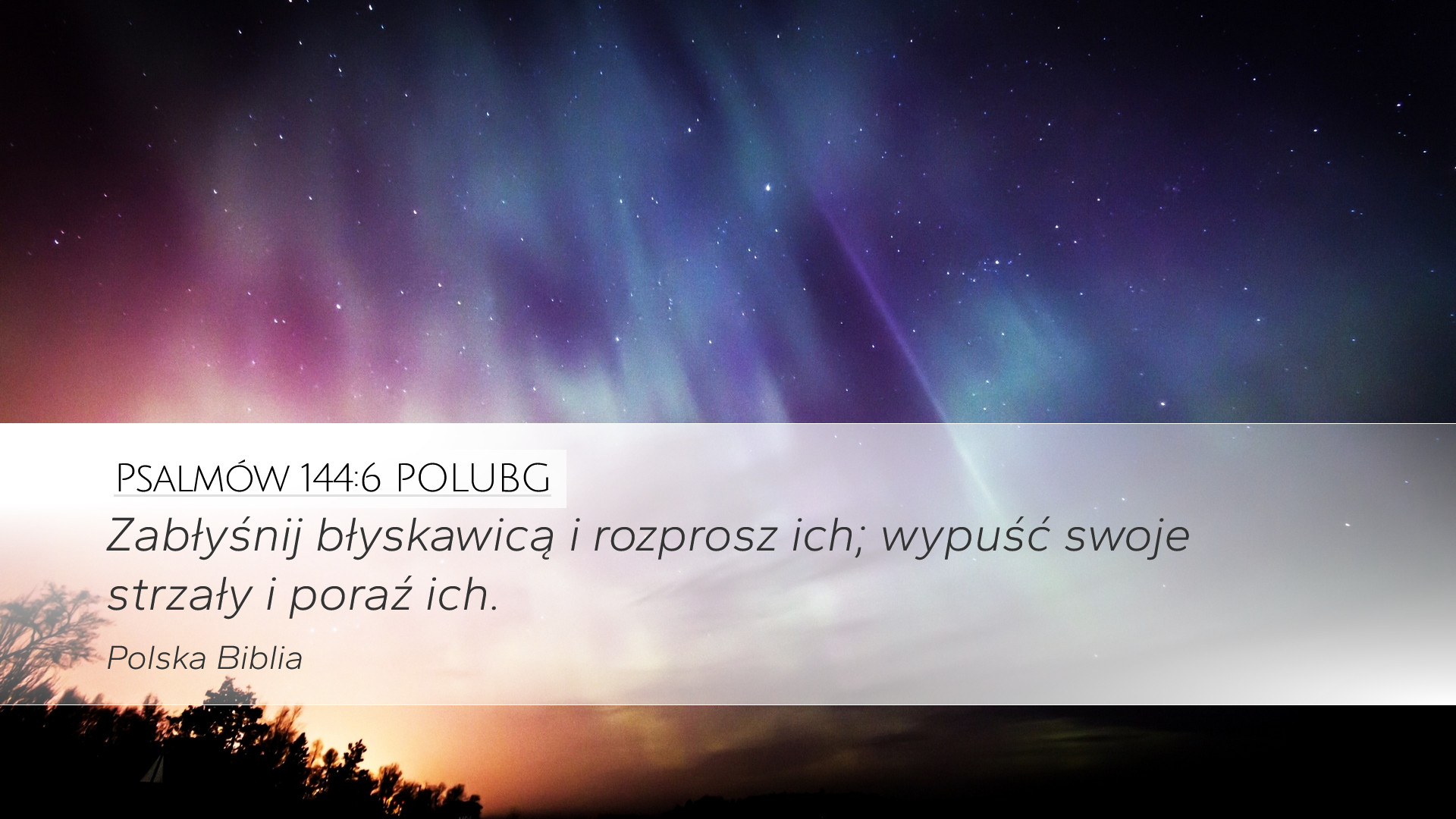 Psalmów 144:6 POLUBG Desktop Wallpaper - Zabłyśnij błyskawicą i ...